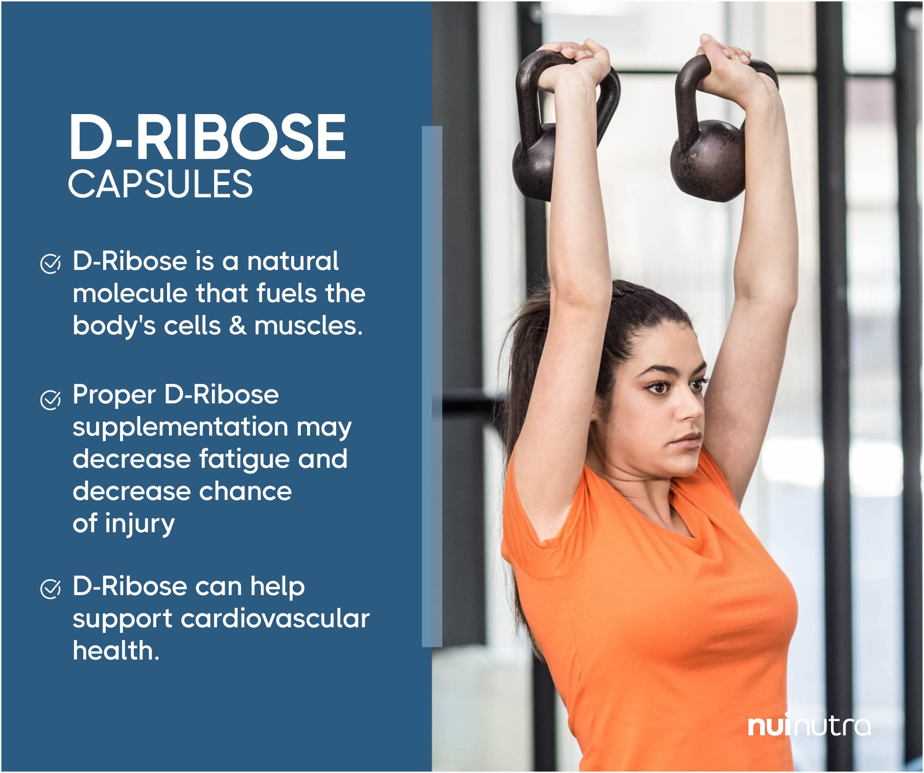 NUI NUTRA D-Ribose for overall wellness