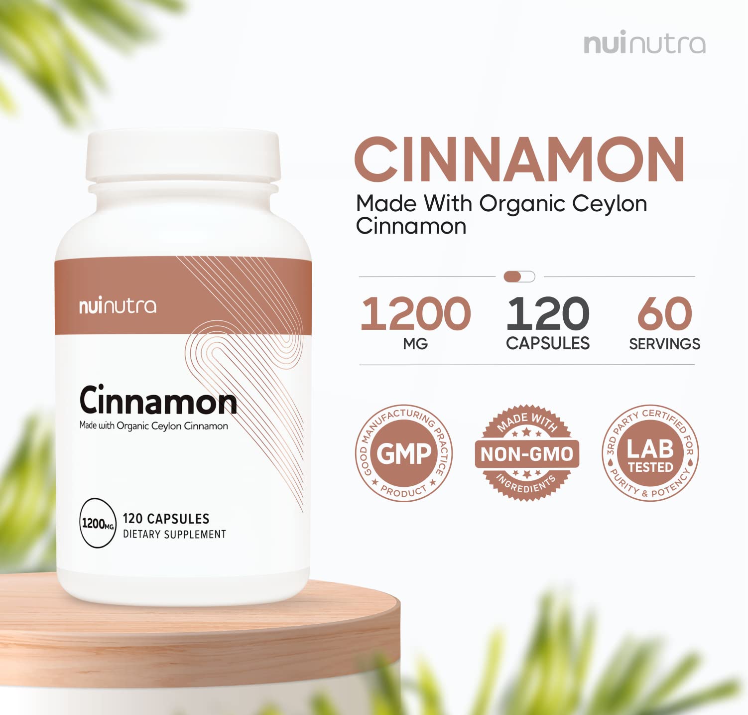 NUI NUTRA gluten free herbal capsules
