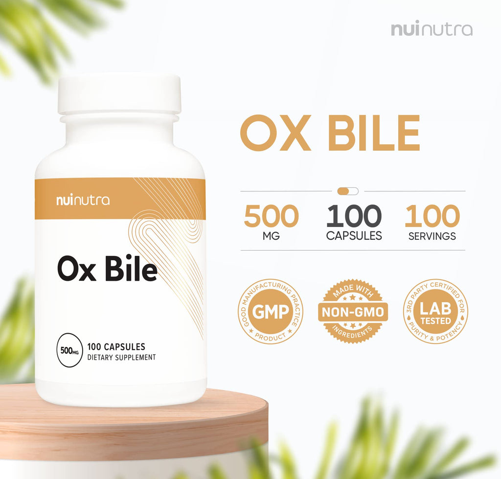 NUI NUTRA Ox digestive health capsules