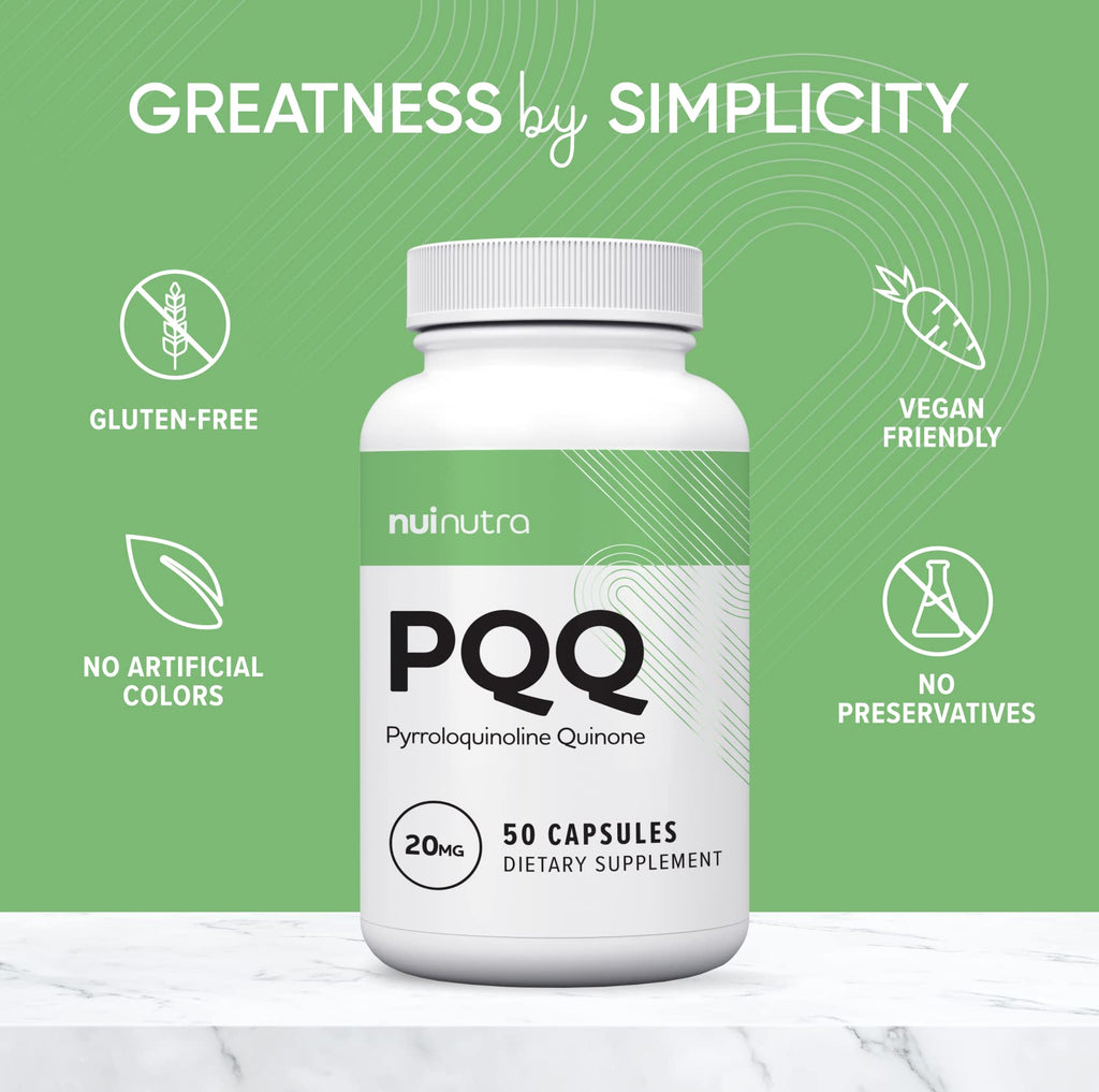 Nui Nutra PQQ for active lifestyles