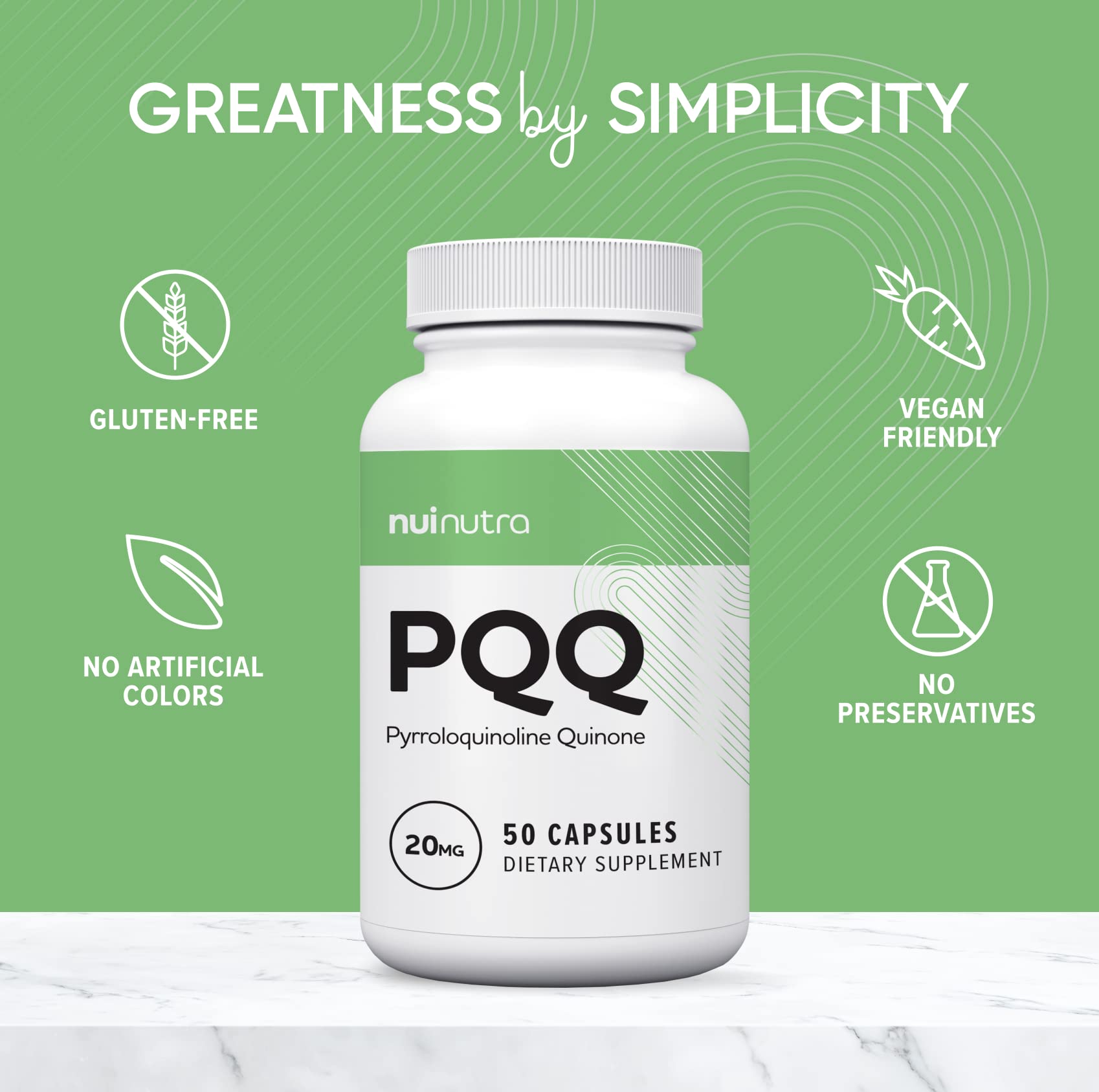 Nui Nutra PQQ for active lifestyles