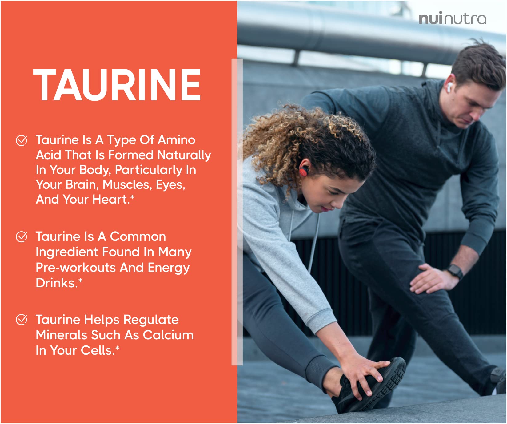 NUI NUTRA Taurine energy booster