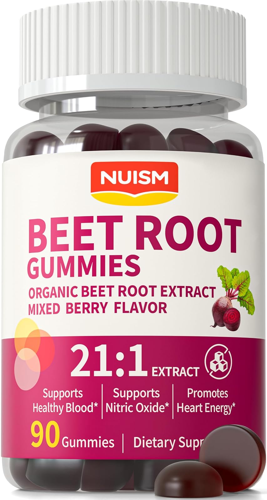 NUISM beet root gummies for energy