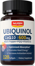 NUISM CoQ10 Ubiquinol 600 mg softgels