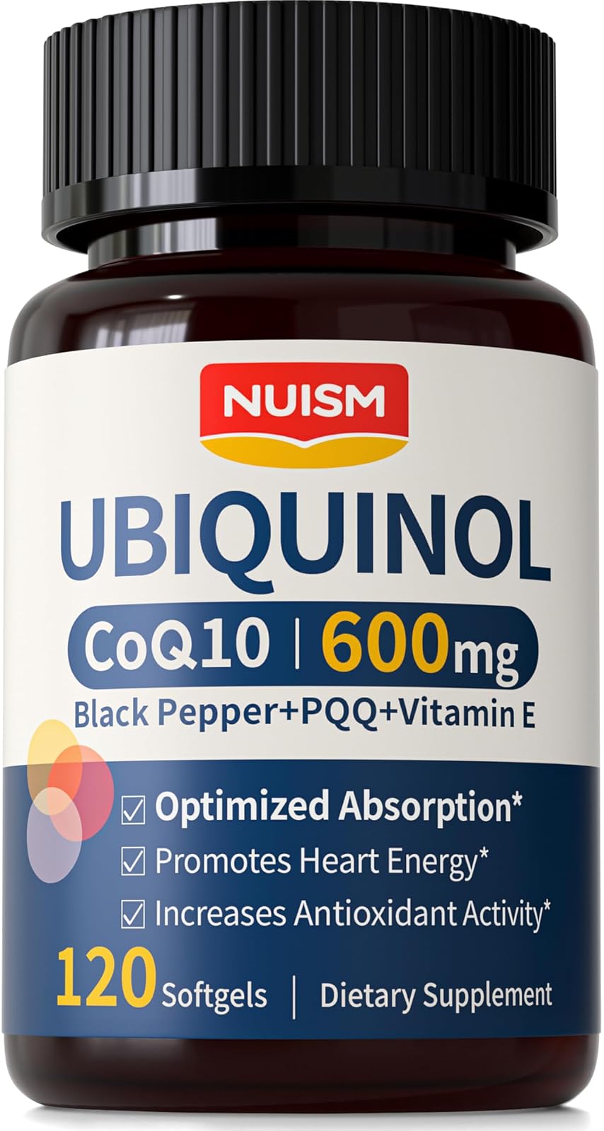 NUISM CoQ10 Ubiquinol 600 mg softgels