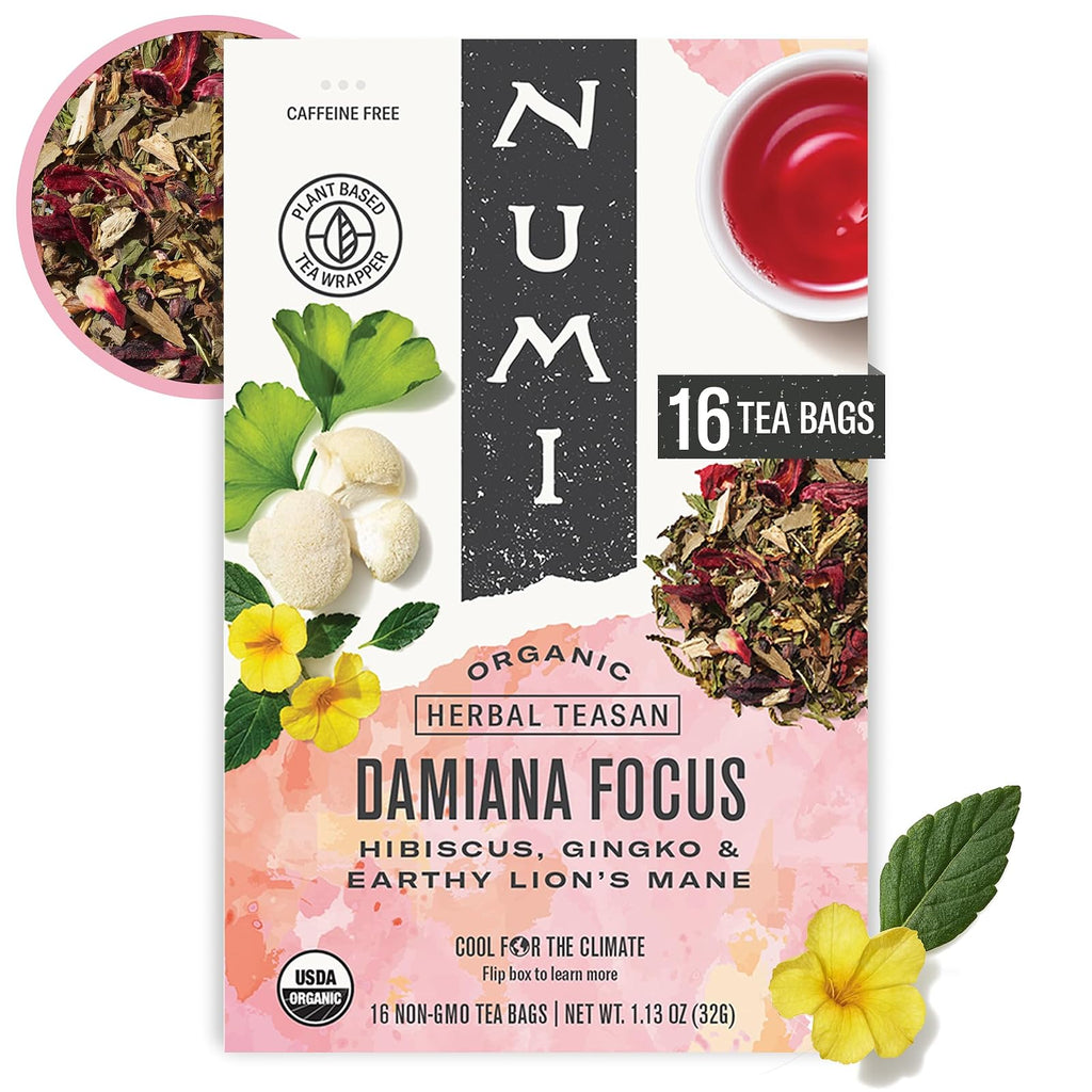 Numi Organic Damiana Focus Tea bags