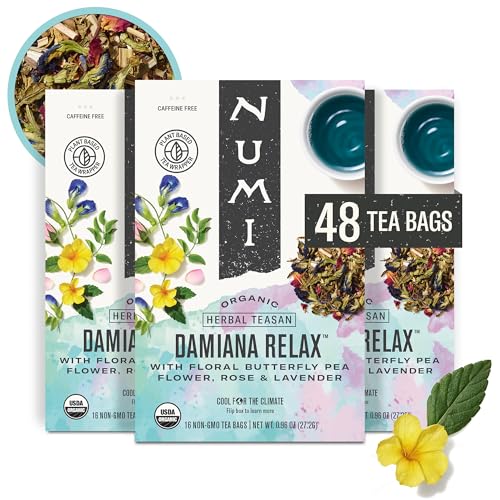 Numi organic damiana relax tea bags