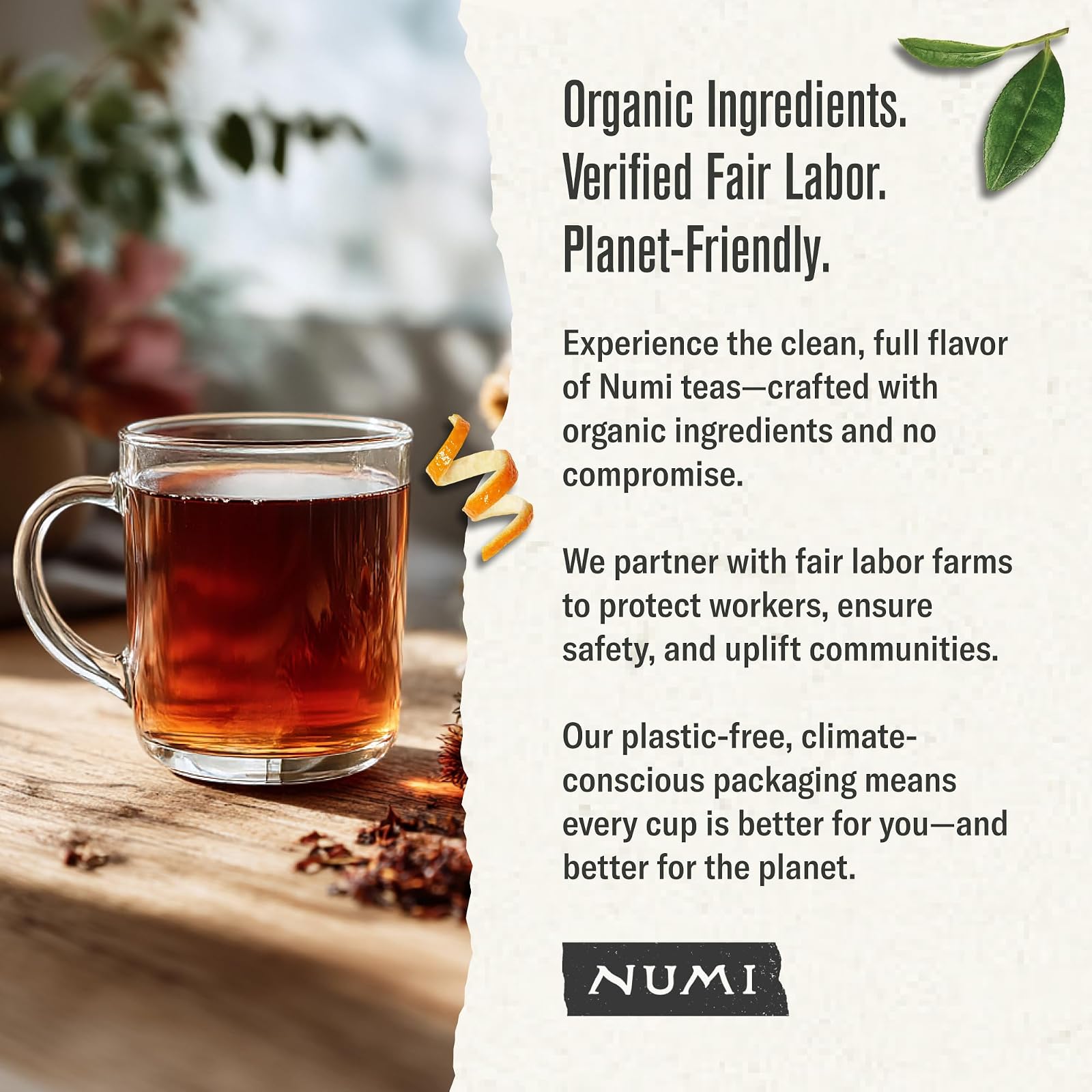Numi rooibos tea for wellness