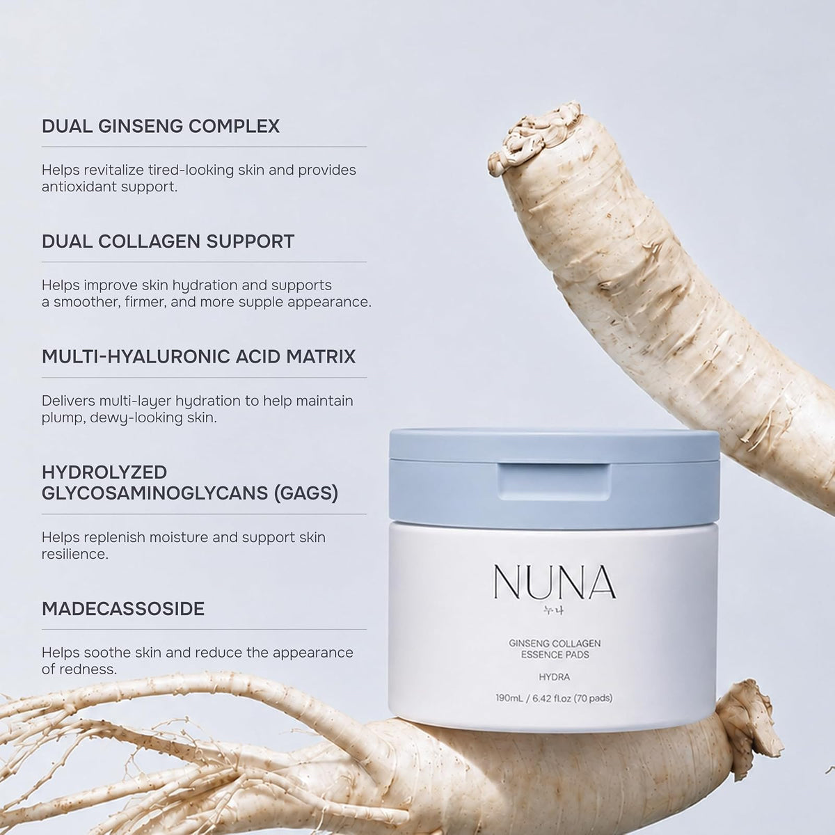 NUNA pads for radiant skin