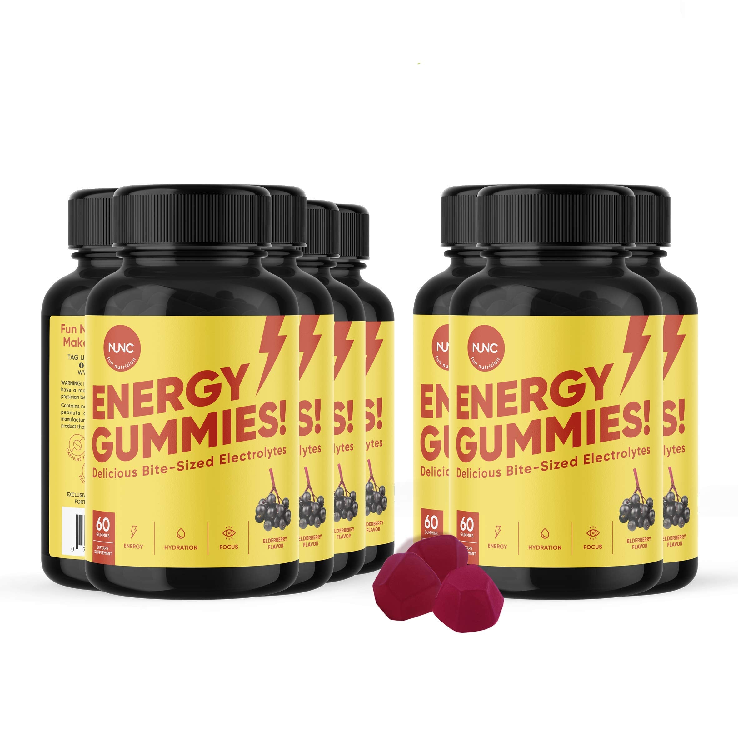 NUNC elderberry gummies for energy