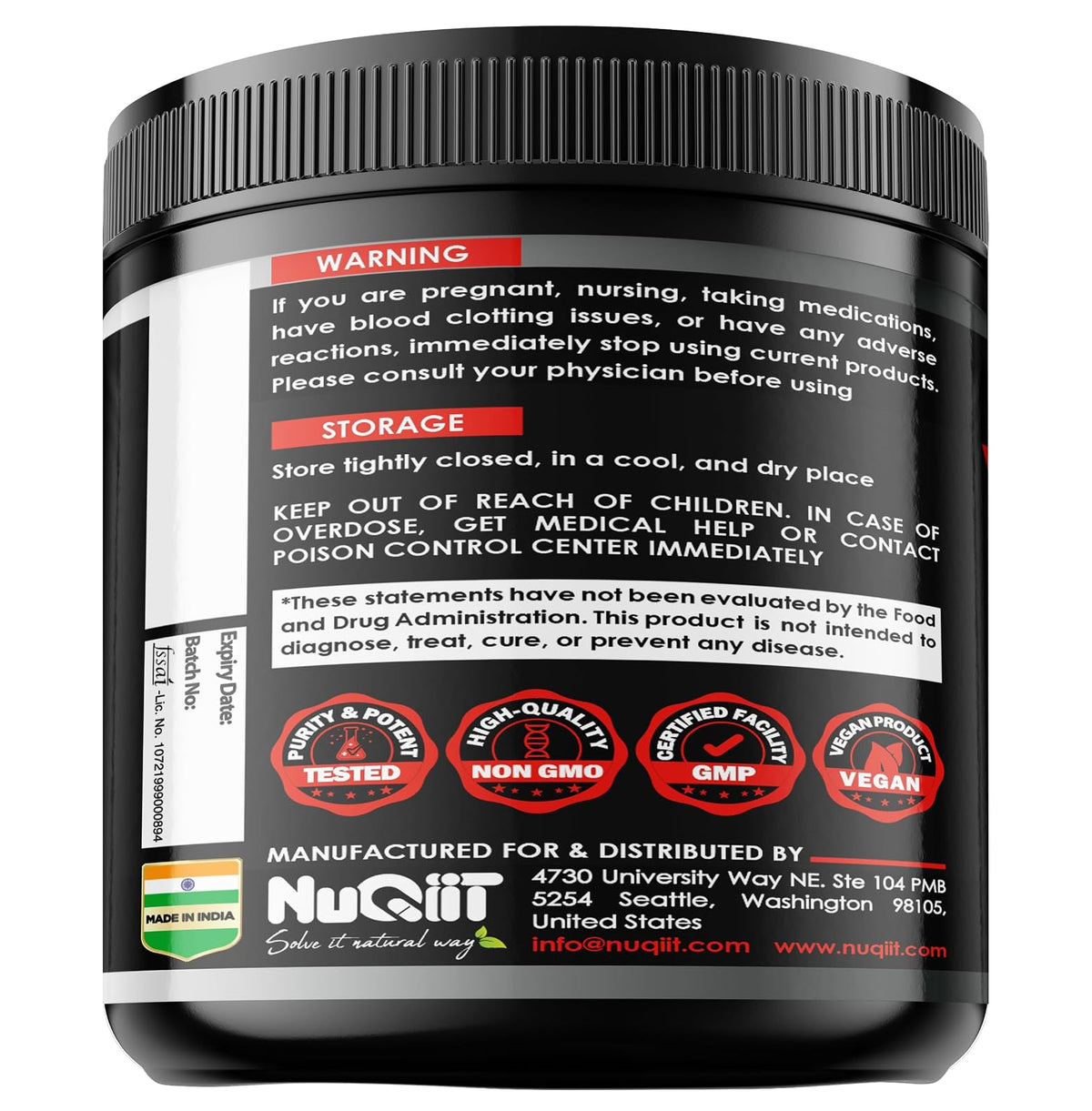 NUQIIT herbal supplement for vitality