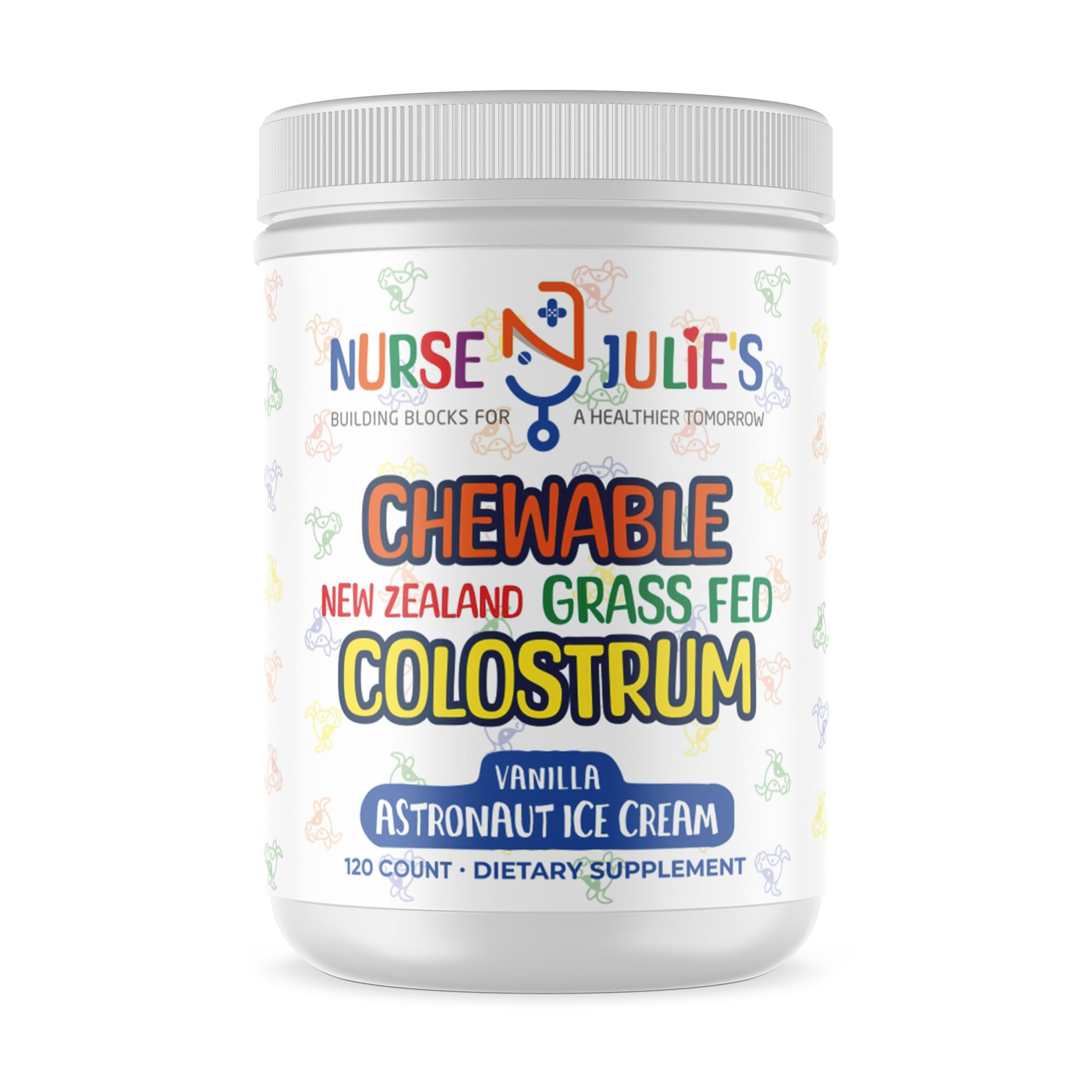 Nurse Julie's chewable colostrum tablets