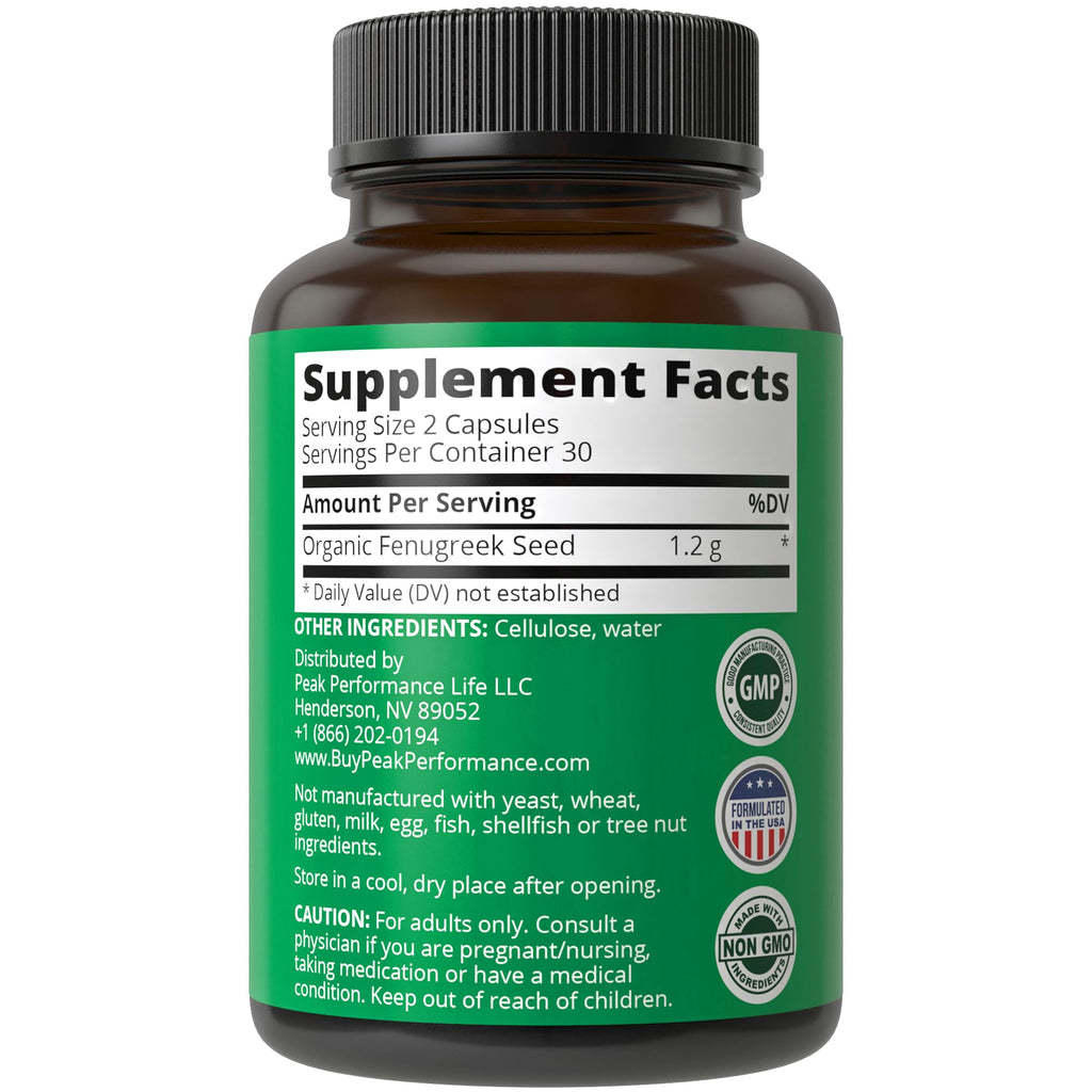 Nursing support with fenugreek extract