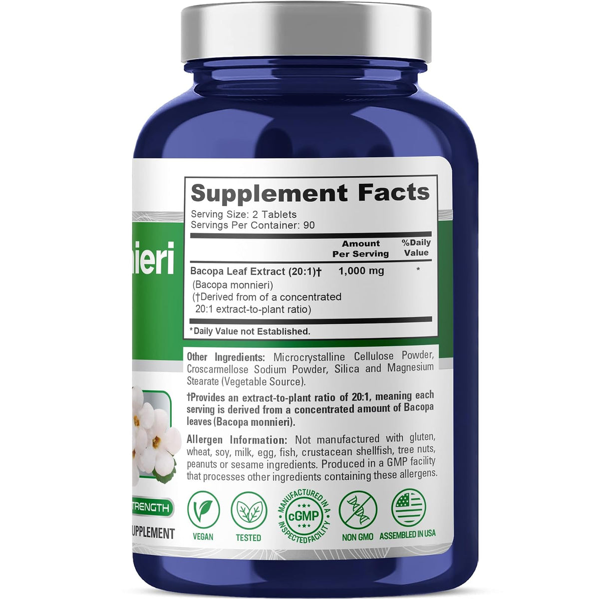 NusaPure Bacopa Monnieri herbal supplement
