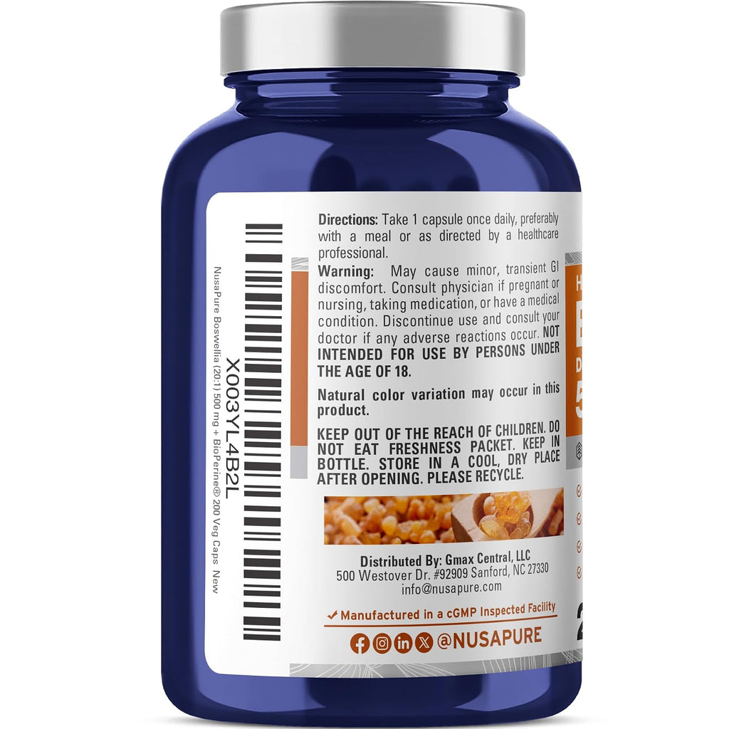 NusaPure Boswellia 500 mg capsules