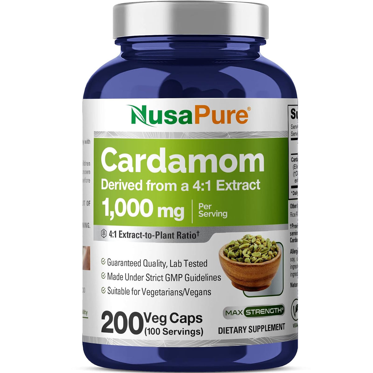 NusaPure cardamom multivitamins for energy