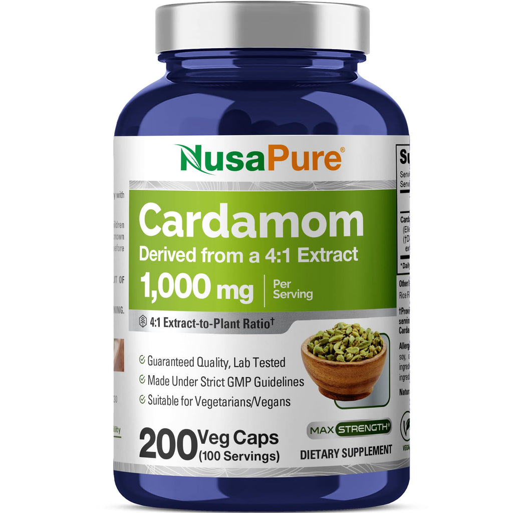 NusaPure cardamom vegan capsules