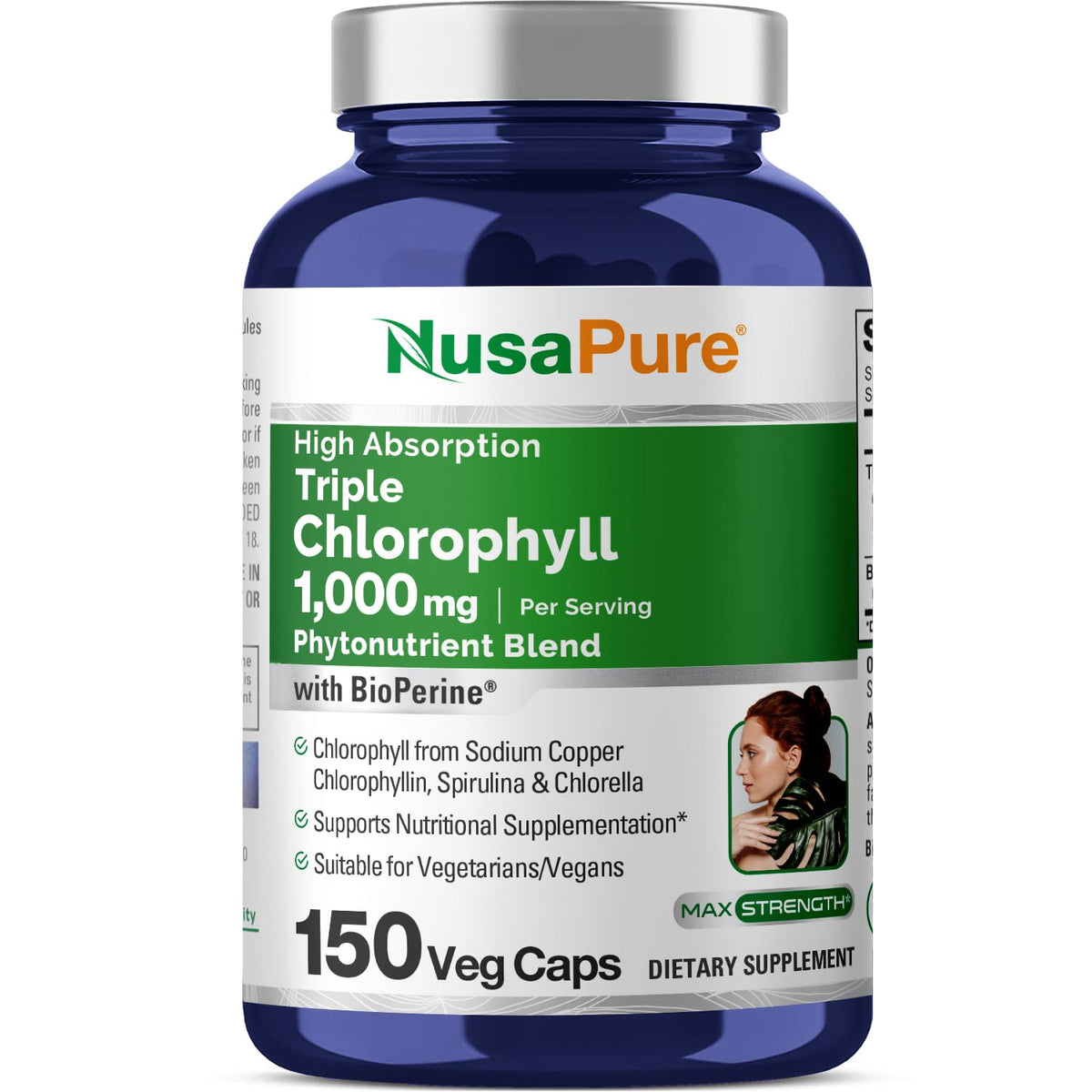 NusaPure chlorophyll capsules for detox