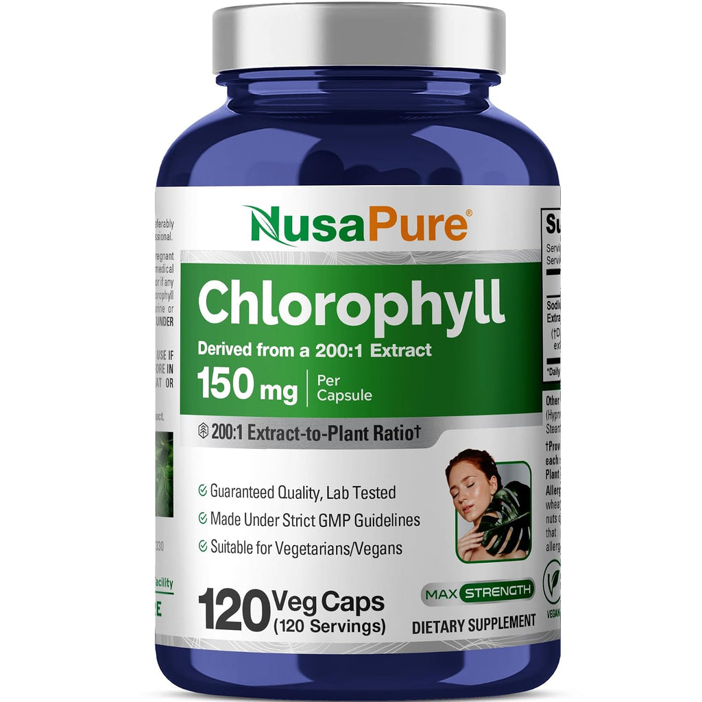 NusaPure chlorophyll capsules for detox