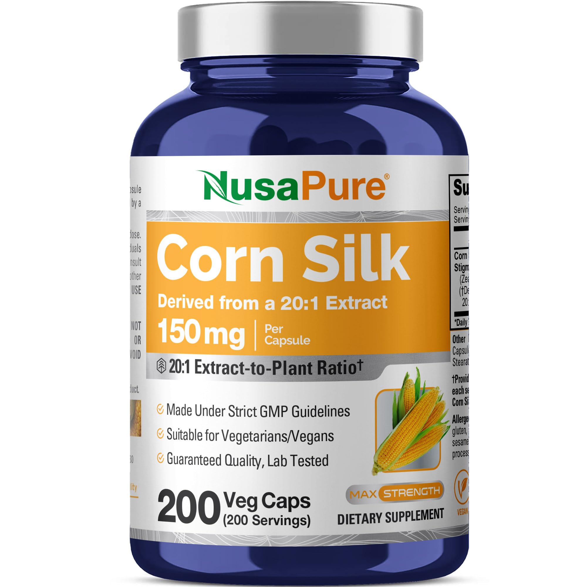 NusaPure Corn Silk vegan capsules