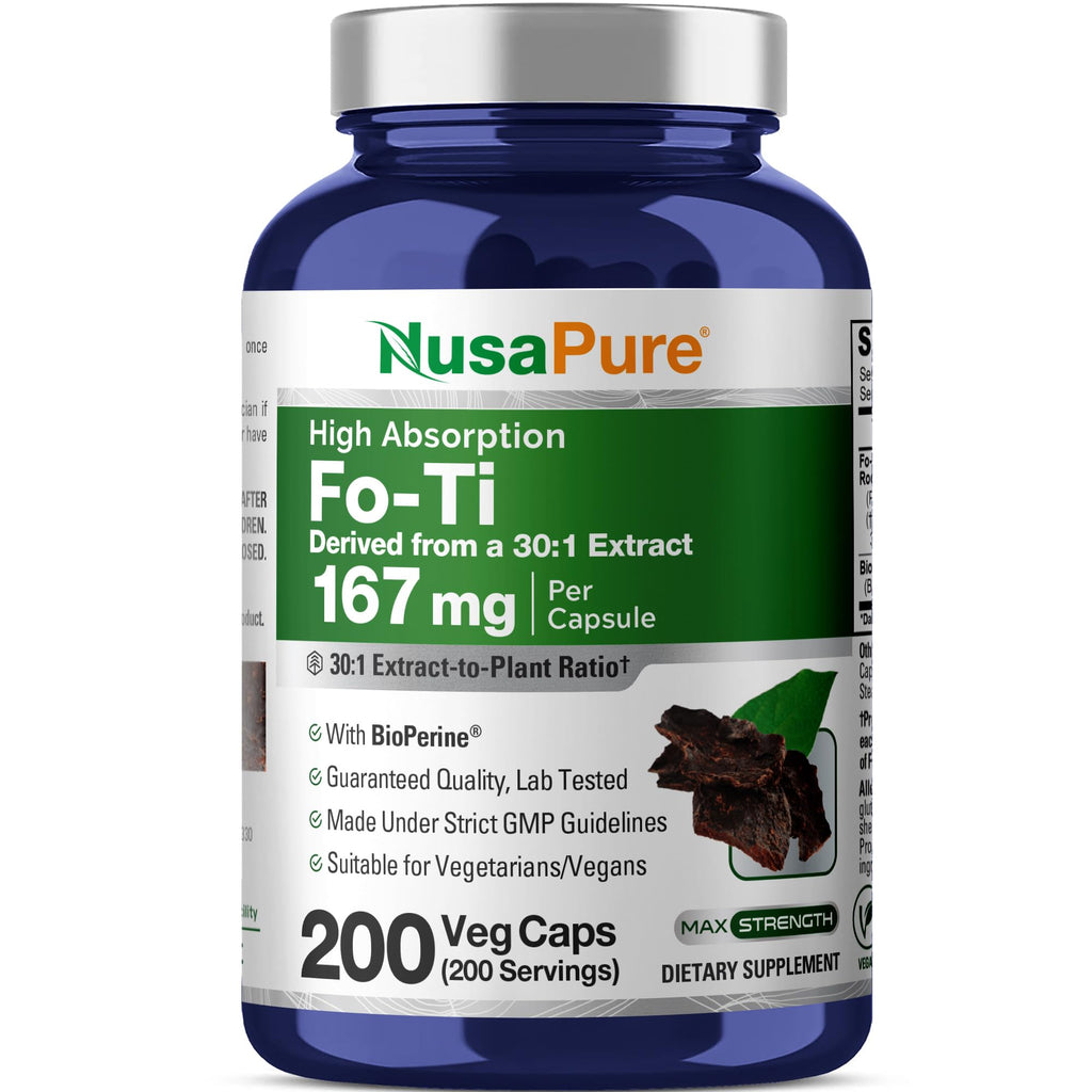 NusaPure Fo-Ti vegan capsules