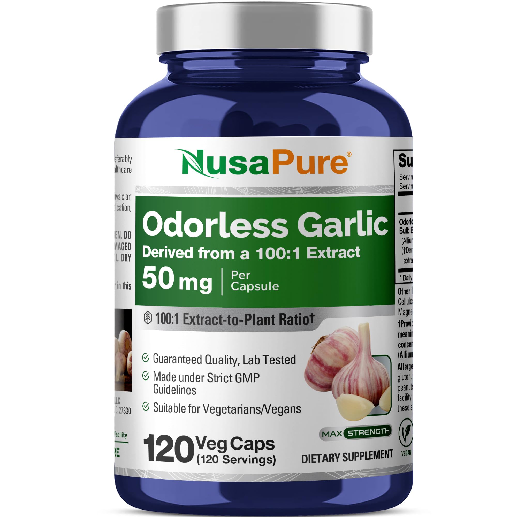 NusaPure garlic capsules for health