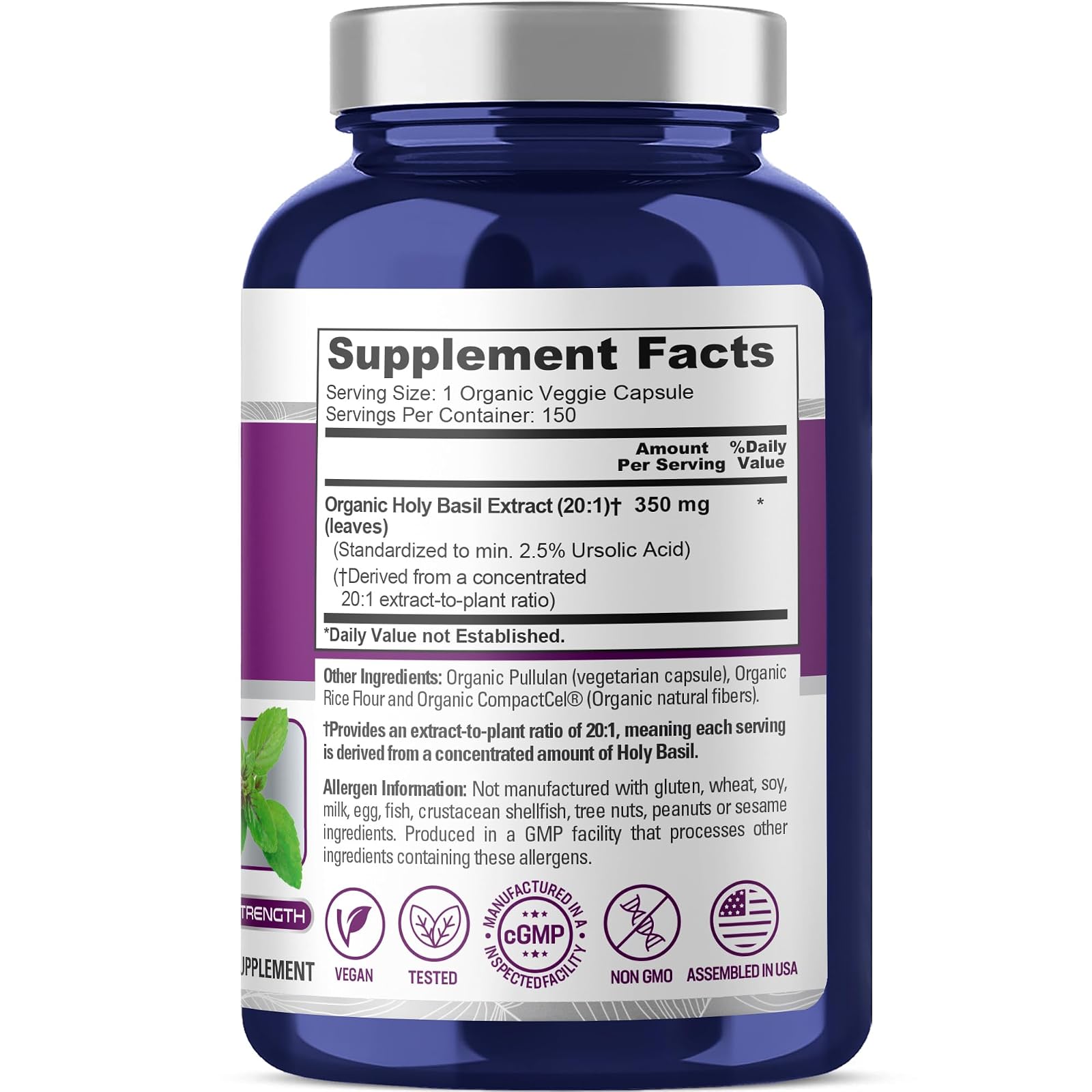NusaPure Holy Basil for stress relief