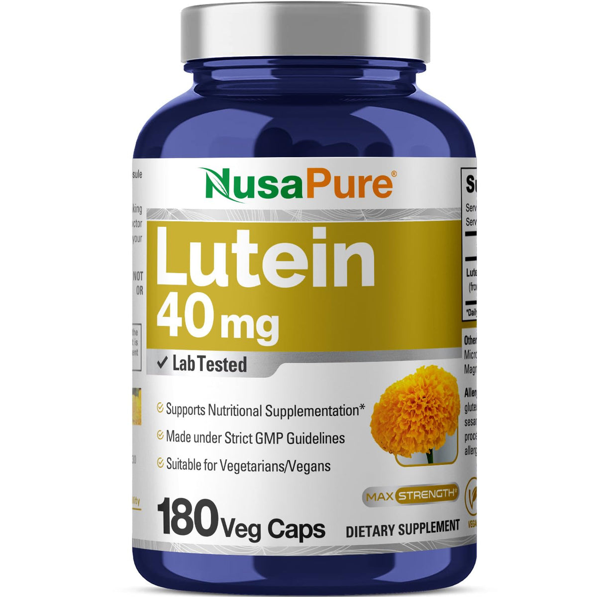 NusaPure Lutein 40 mg veggie capsules