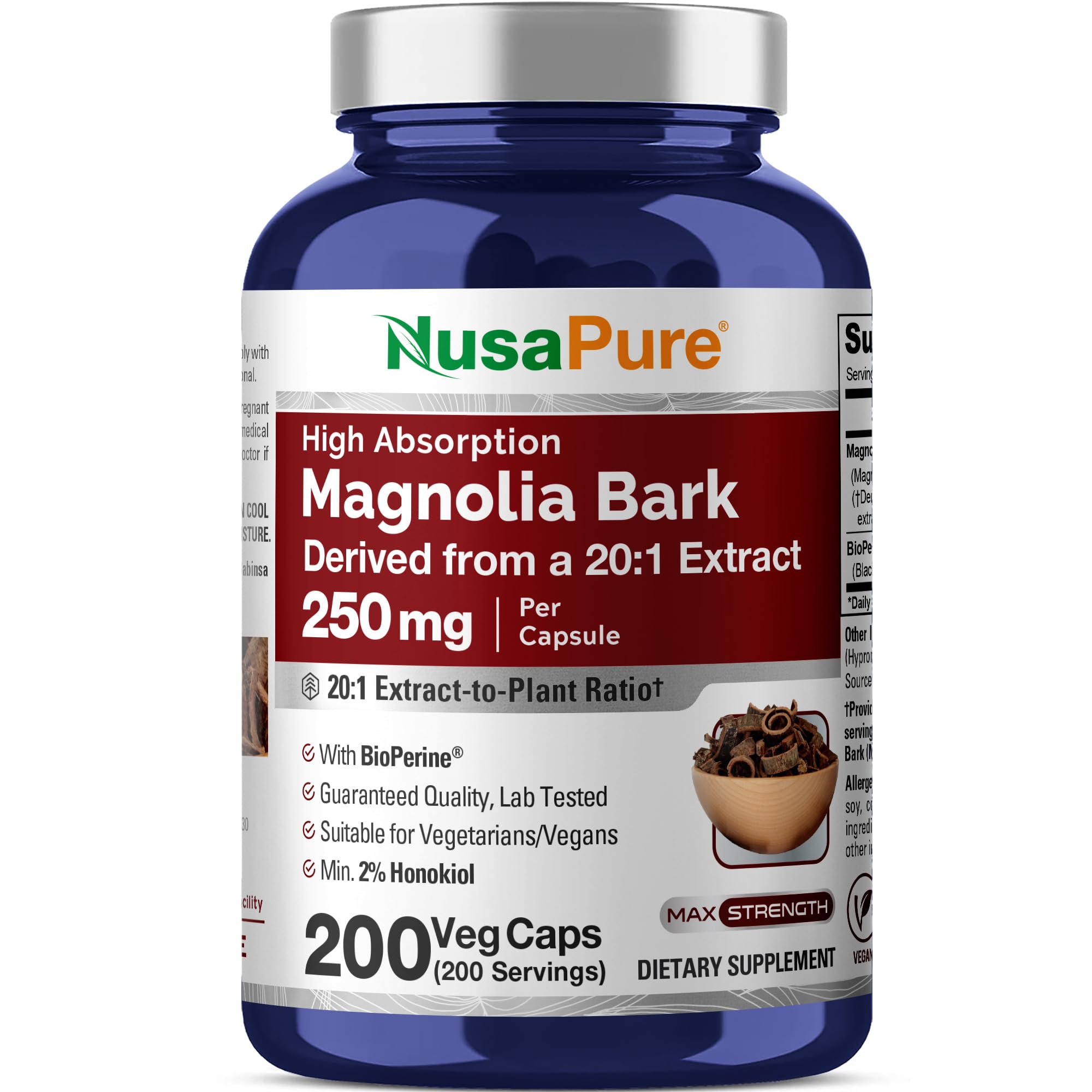 NusaPure Magnolia Bark herbal supplements