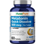 NusaPure melatonin quick dissolve tablets