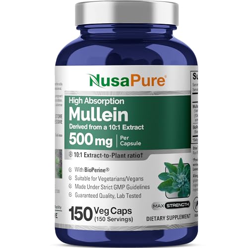 NusaPure Mullein Leaf capsules for wellness