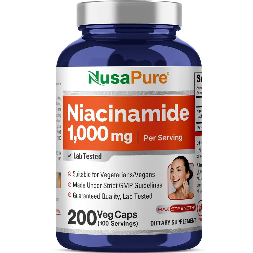 NusaPure Niacinamide Vitamin B3 capsules