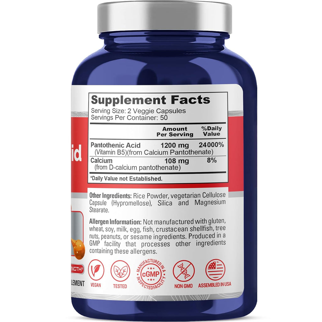 NusaPure Pantothenic Acid 1200 mg