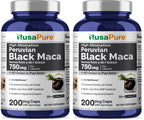 NusaPure Peruvian Black Maca capsules