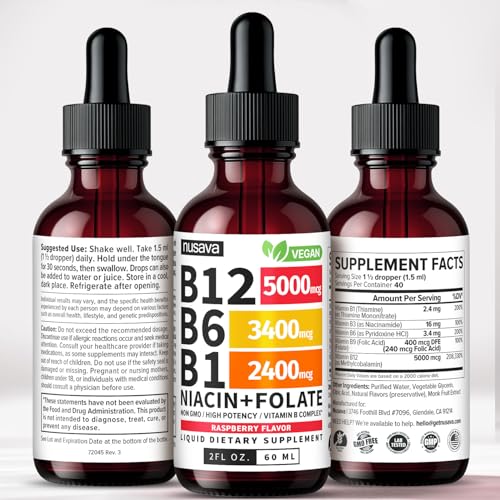 NUSAVA B12 drops for vegans
