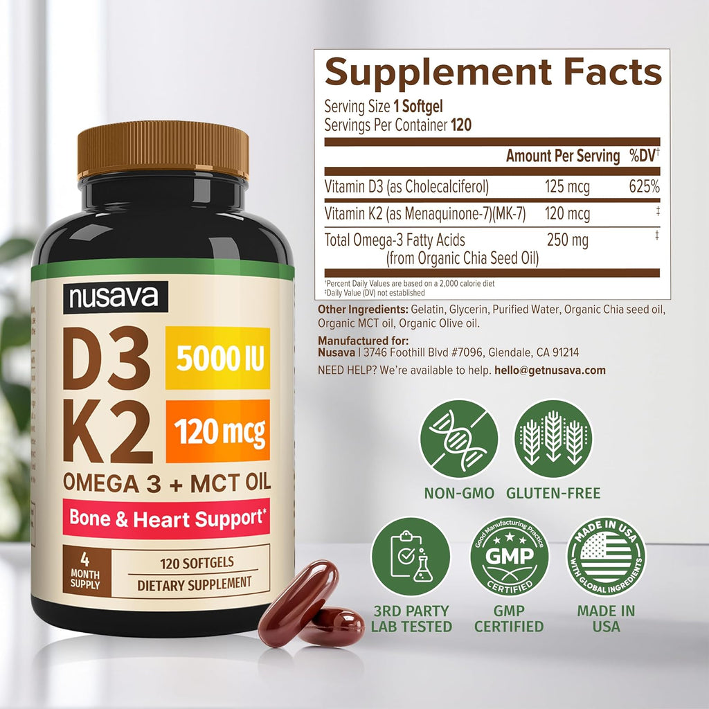NUSAVA softgels for overall health