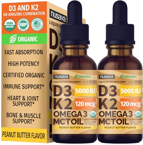 NUSAVA Vitamin D3 K2 drops benefits
