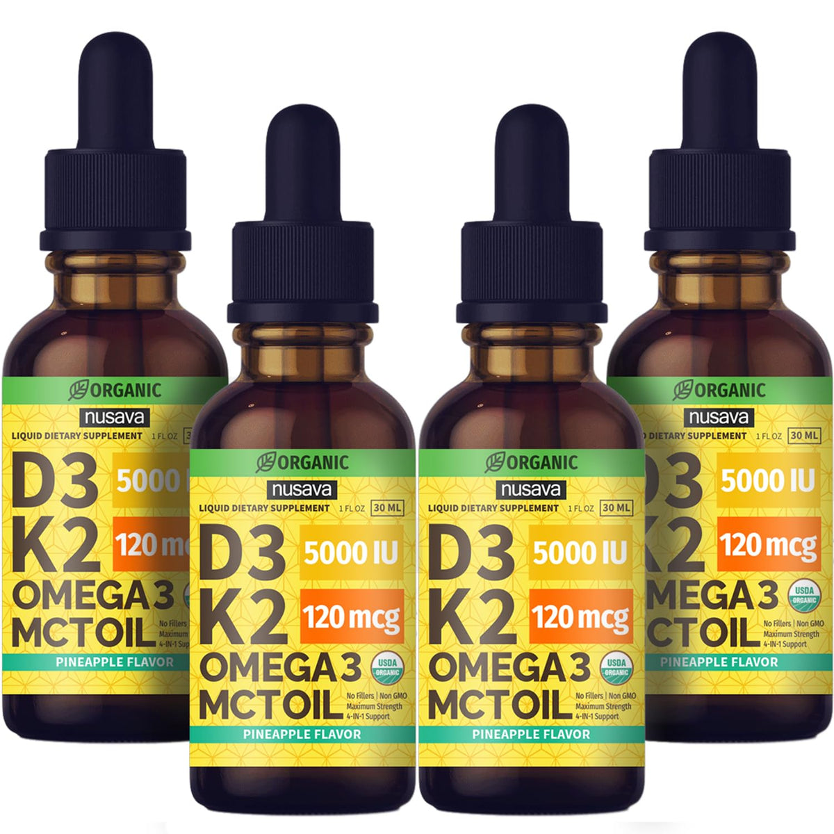 NUSAVA vitamin D3 K2 drops