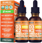 NUSAVA vitamin D3 K2 drops