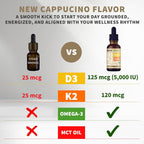 NUSAVA Vitamin D3 K2 immune support