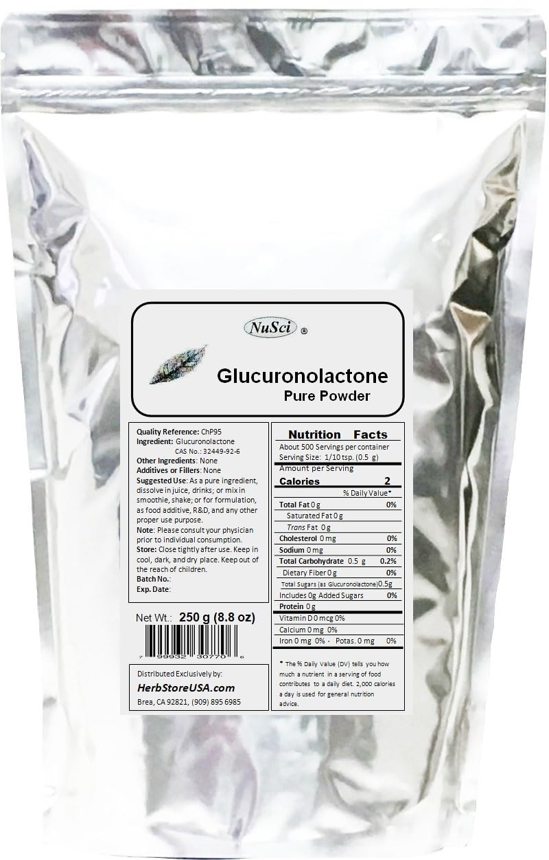 NuSci glucuronolactone powder for energy