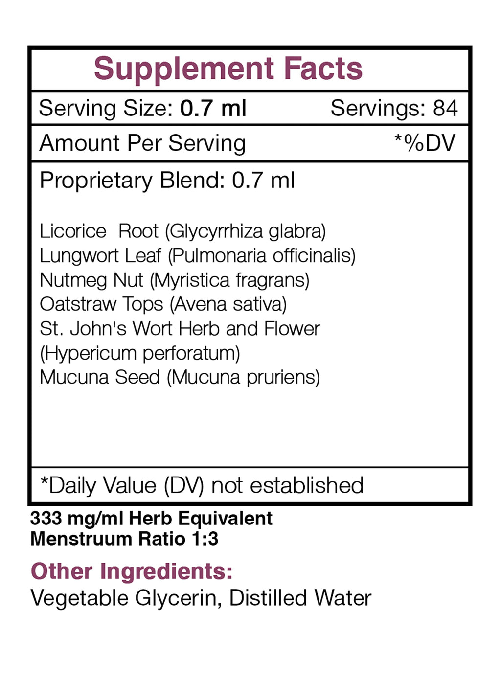 nutmeg and St. John's Wort blend
