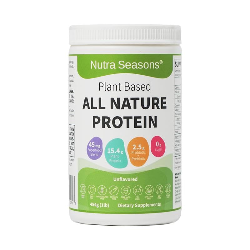 Nutra Seasons plant based protein powder for smoothies