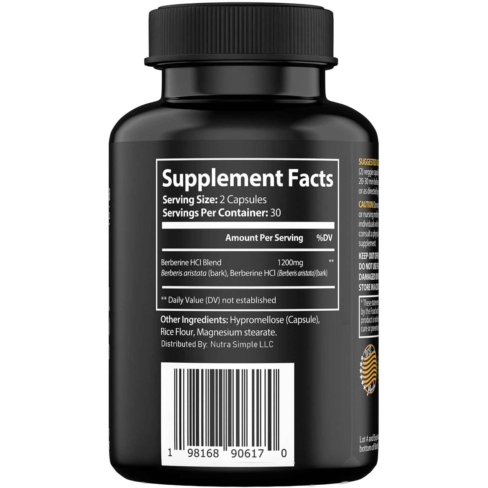 Nutra Simple berberine for gut health