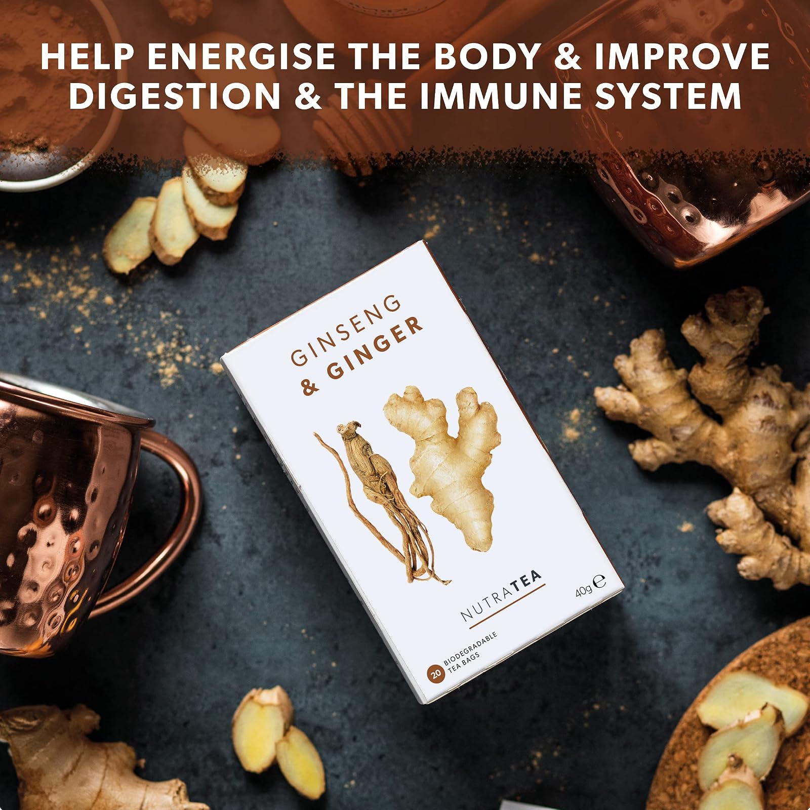 Nutra Tea ginger tea for wellness