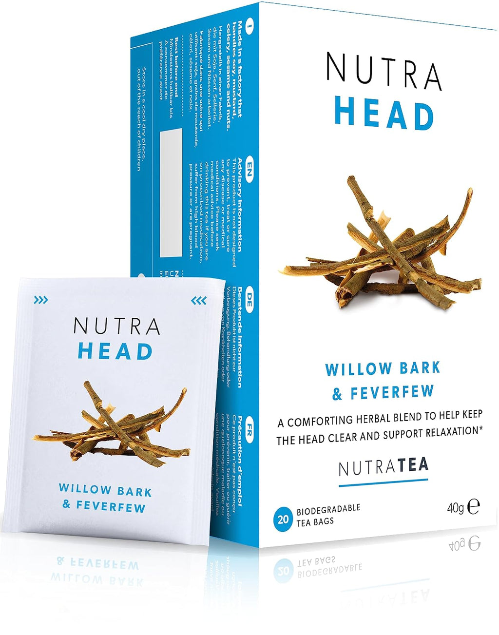 Nutra Tea migraine relief herbal tea