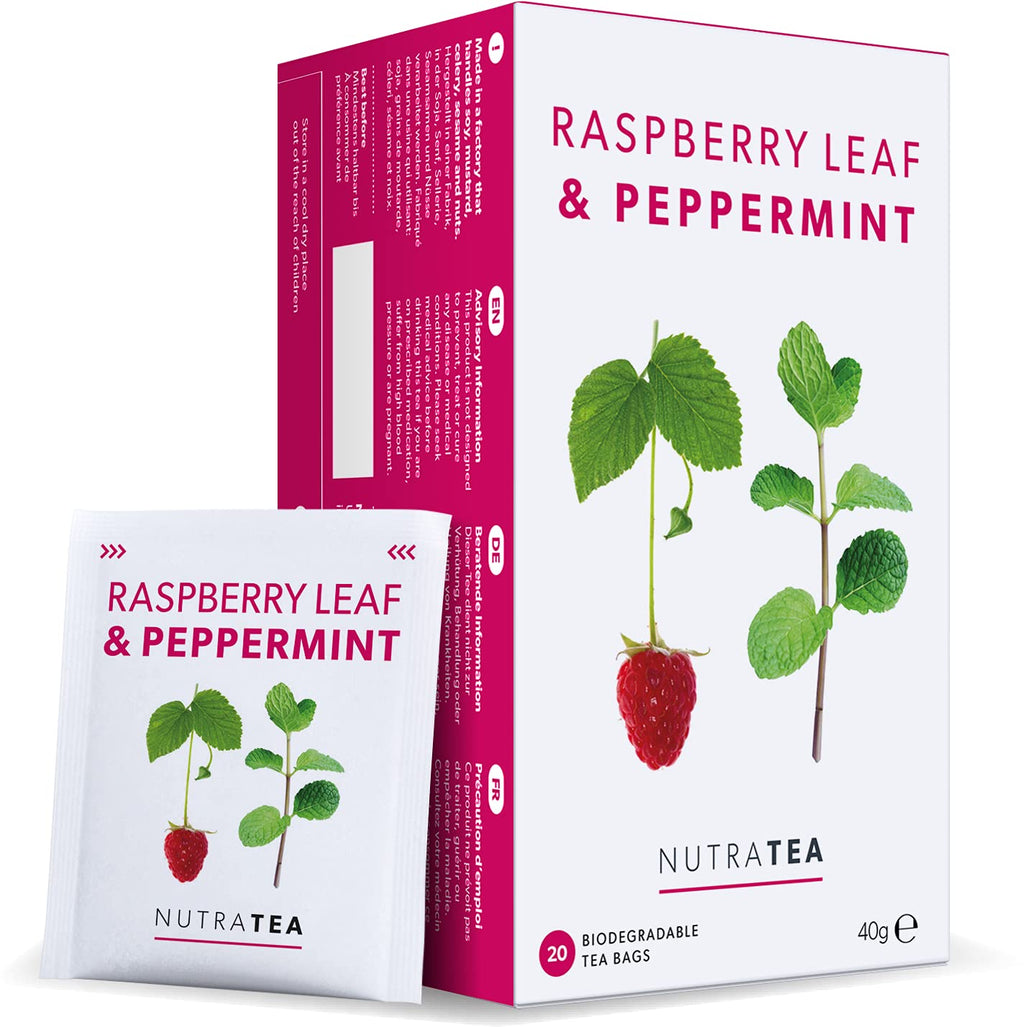 Nutra Tea raspberry leaf herbal tea