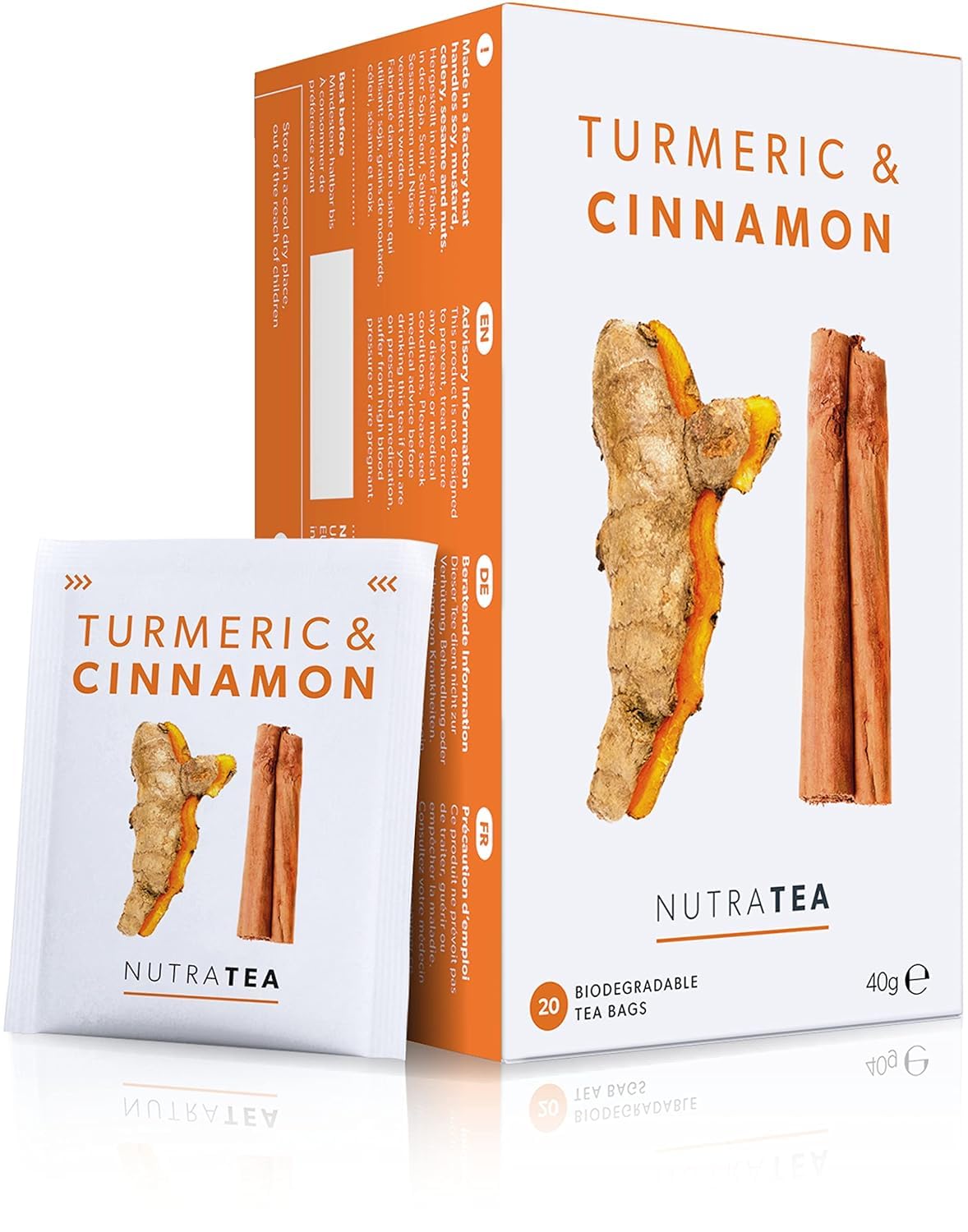 Nutra Tea turmeric cinnamon herbal tea