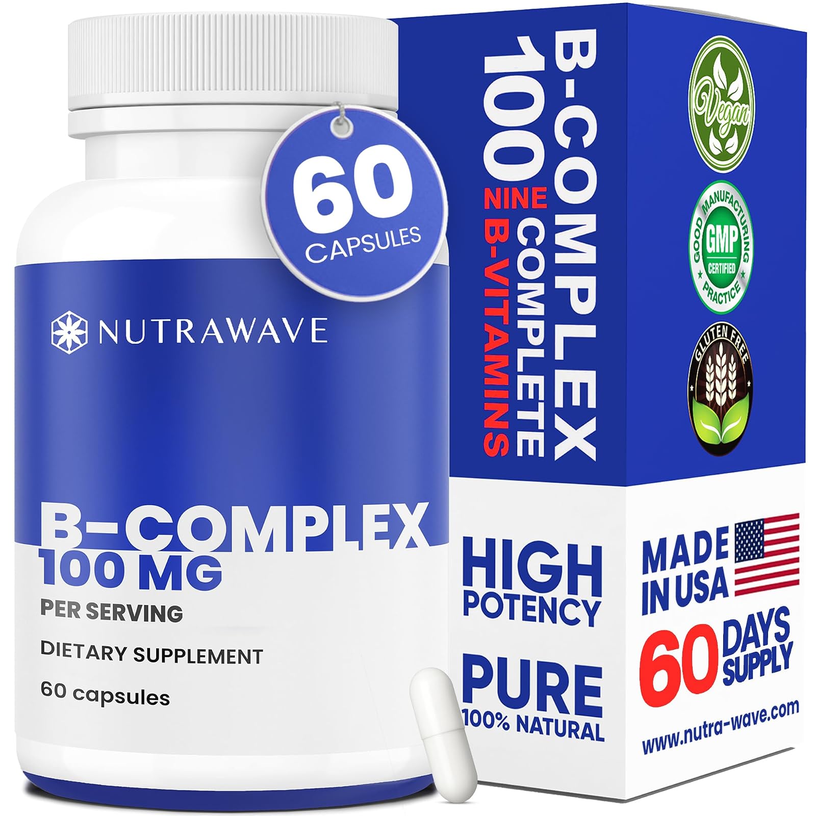 Nutra Wave vitamin b complex capsules