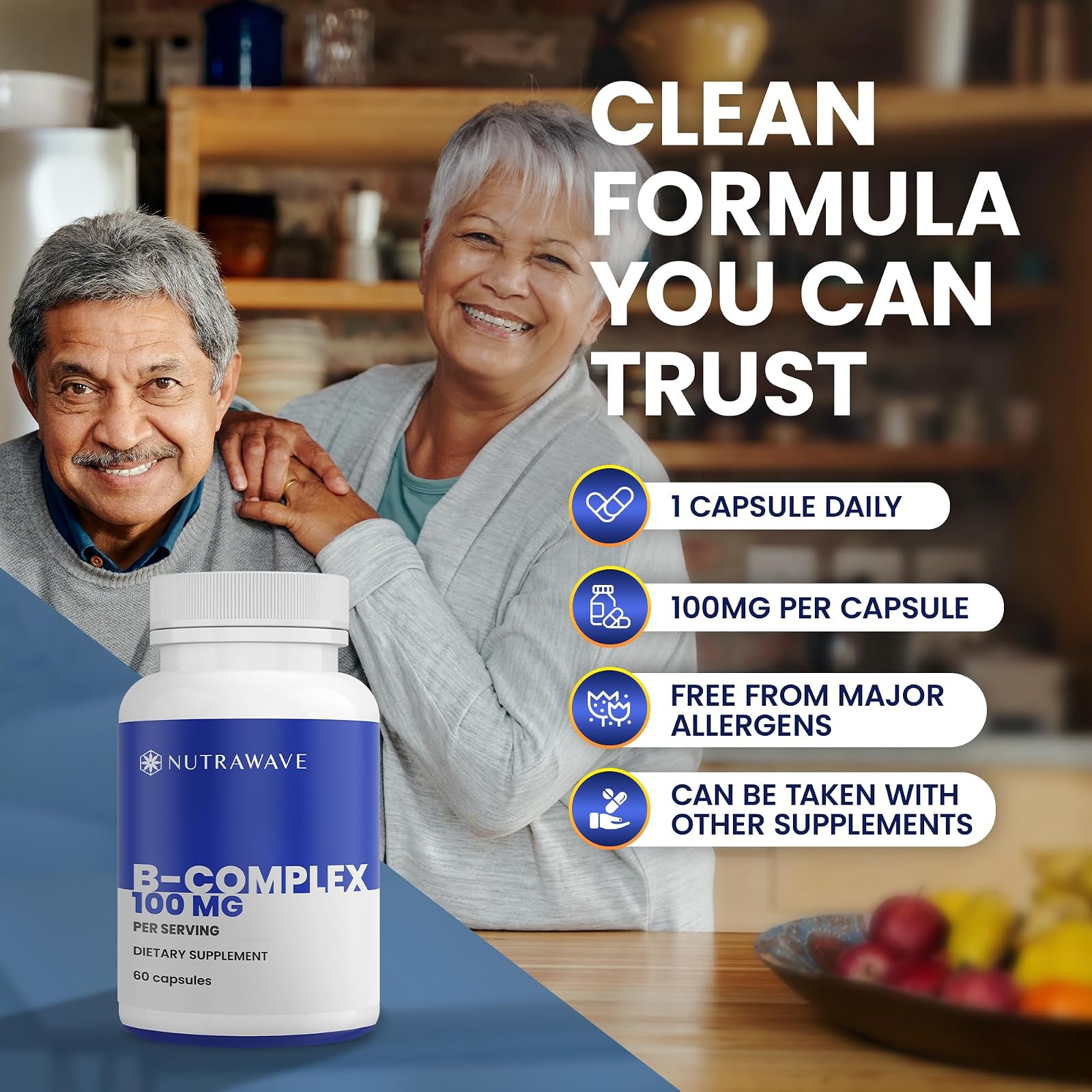 Nutra Wave vitamin b complex for mood support